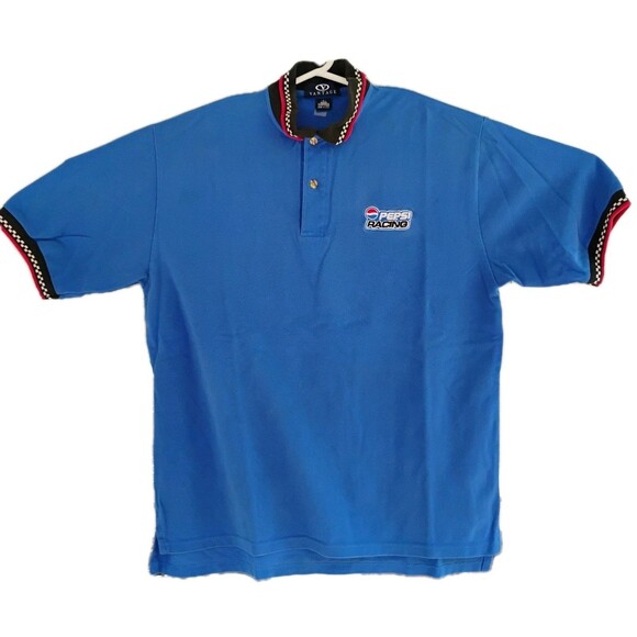 Pepsi | Shirts | Vintage Nascar Pepsi Racing Polo Shirt By Vance Mens ...